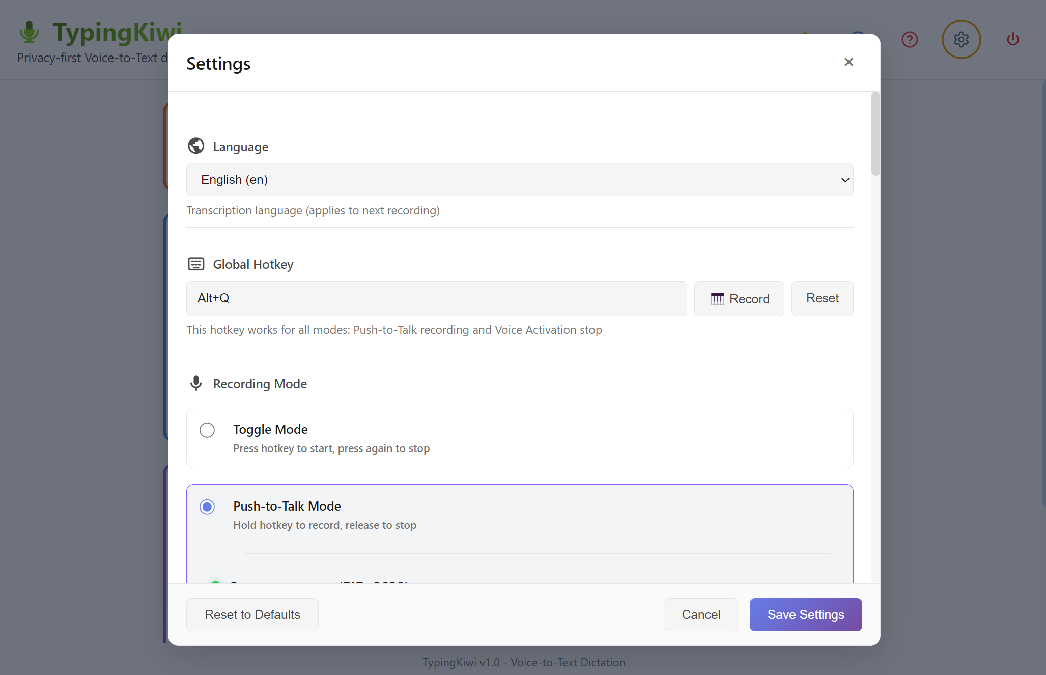 TypingKiwi | Private Offline Voice Dictation for Windows